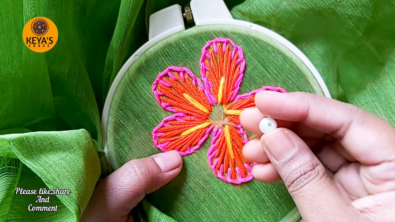 2020|Tutorial-643| kurti or kamiz hand embroidery part 1 - YouTube