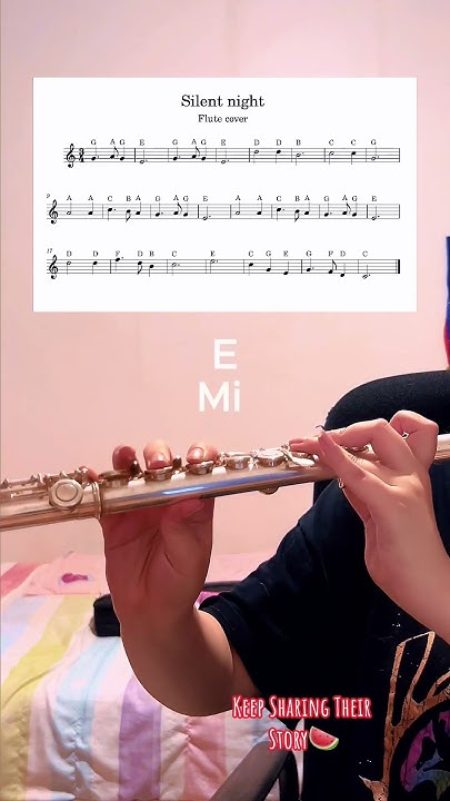 Silent Night | Flute Tutorial| Sheet music - YouTube