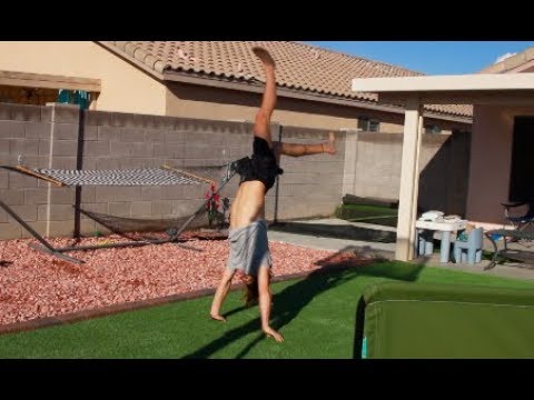How To Do A Front Handspring For Beginners At Home!! - YouTube