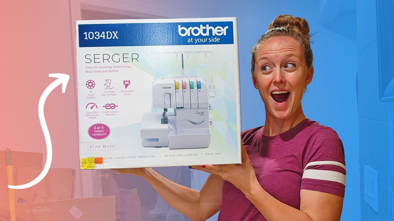 Opening and Testing my FIRST EVER Serger/Overlock Machine!! - YouTube
