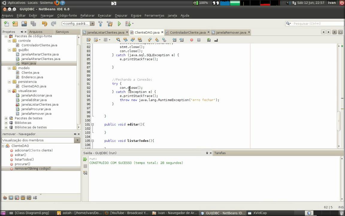 Implementando Camadas, Java, Swing, Mysql, JDBC v6 - YouTube