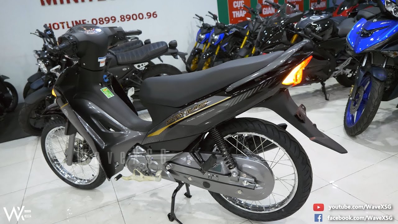 Yamaha Sirius 115 Fi 2023 - Đen Xám - Walkaround - YouTube