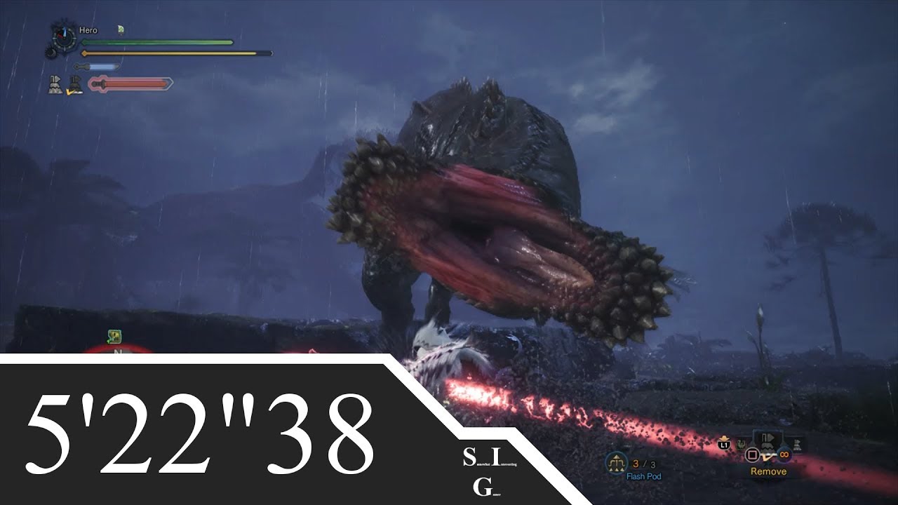 MHW: Long Sword Vs Deviljho (5'22''38) - YouTube