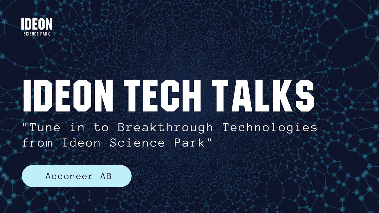 Ideon Tech Talks - With Acconeer AB - YouTube