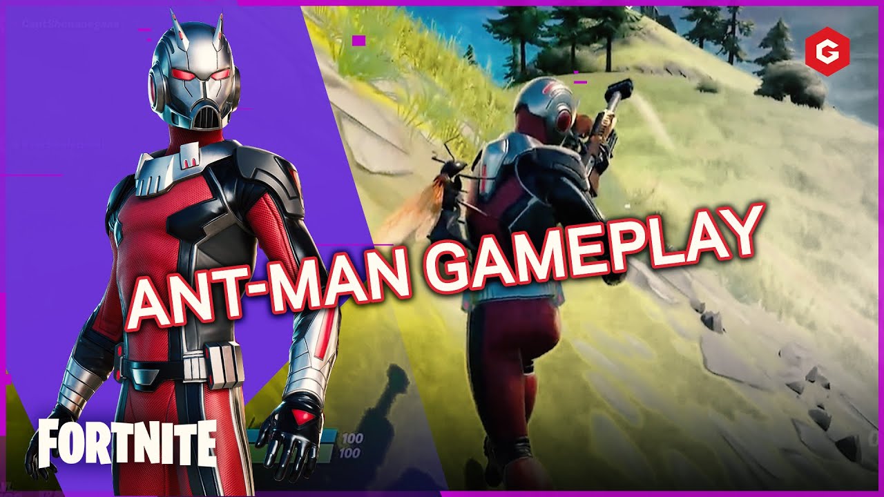 ANT MAN GAMEPLAY FORTNITE (ANT-MAN SKIN BUNDLE) - YouTube