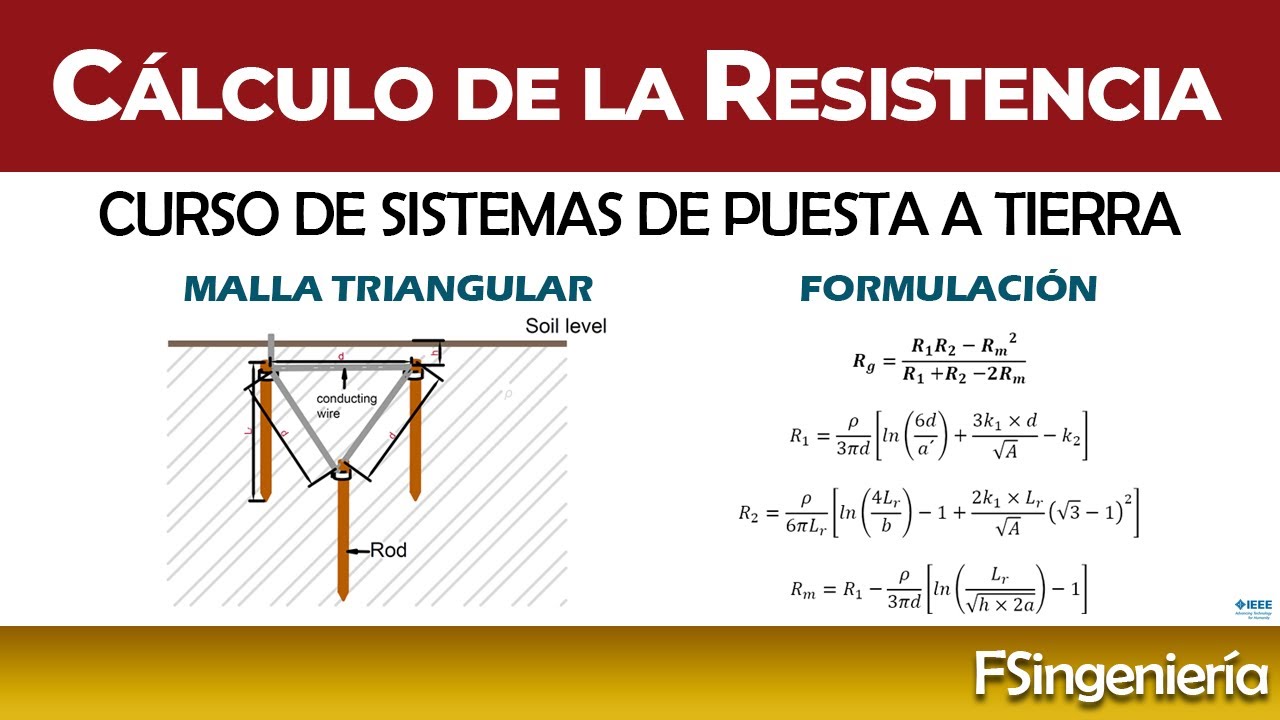 Curso SPT ️ 9 ⚡️ Cálculo de Resistencia a Tierra en Malla Triangular 🔺 ...