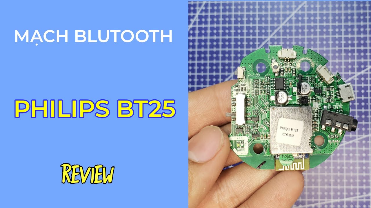 Review và test mạch blutooth Philips BT-25 - YouTube