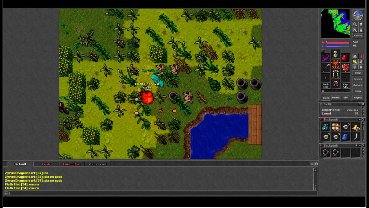 Old Tibia - Witch TRAP (Luminera 2007 7.92) - YouTube