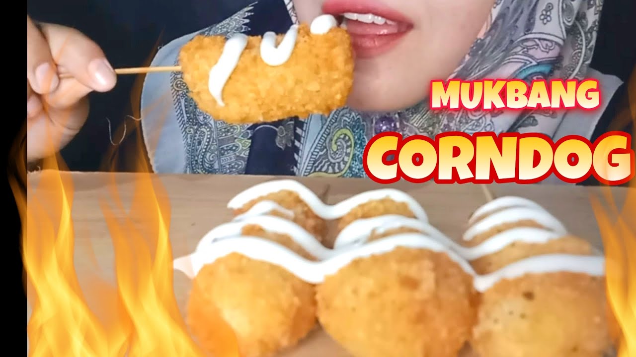 MUKBANG CORN DOG..!! - YouTube