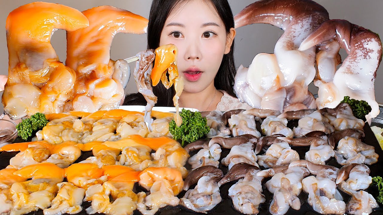 제철이지만 올해 너무 귀한 조개🐦 새조개 , 갈미조개 (명주조개) 회, 샤브샤브 먹방 cockle clam & hen clam ...