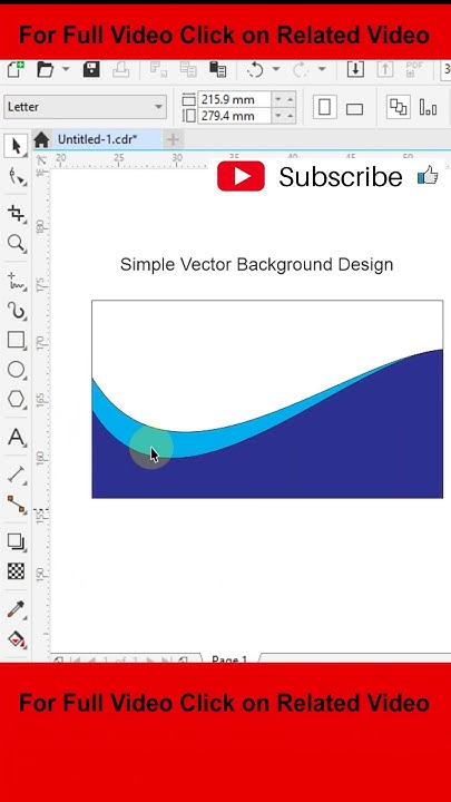 Simple Vector Background Design In Coreldraw | CoreldrawFever Studio ...