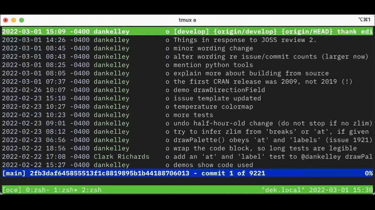 tig: a fast text-based interface to git - YouTube
