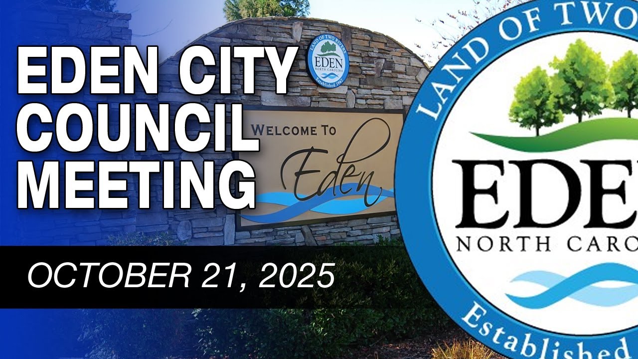 October 21, 2025 Eden City Council Meeting - YouTube