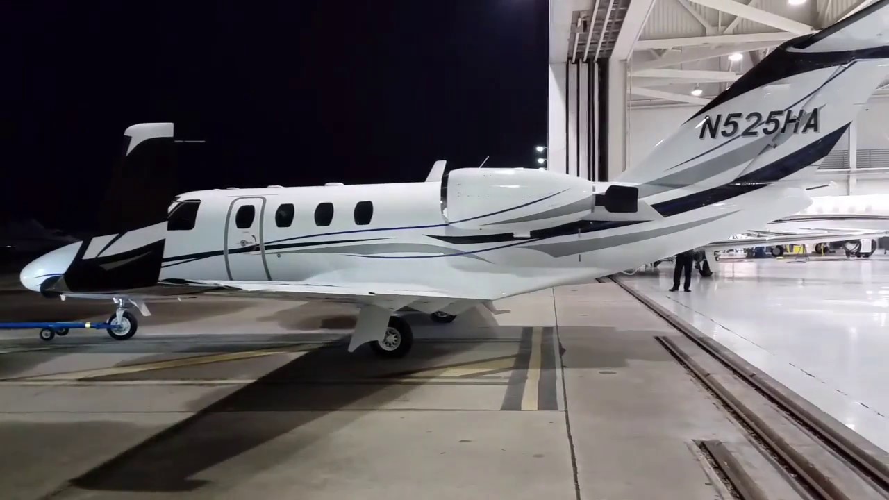 1st flight of a Tamarack Active Winglet equipped CJ - YouTube