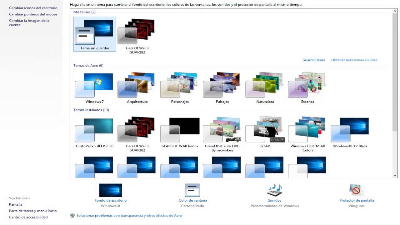 COMO TENER EL SKIN PACK DE W10 PARA W XP, W7, W8, W8.1 - YouTube