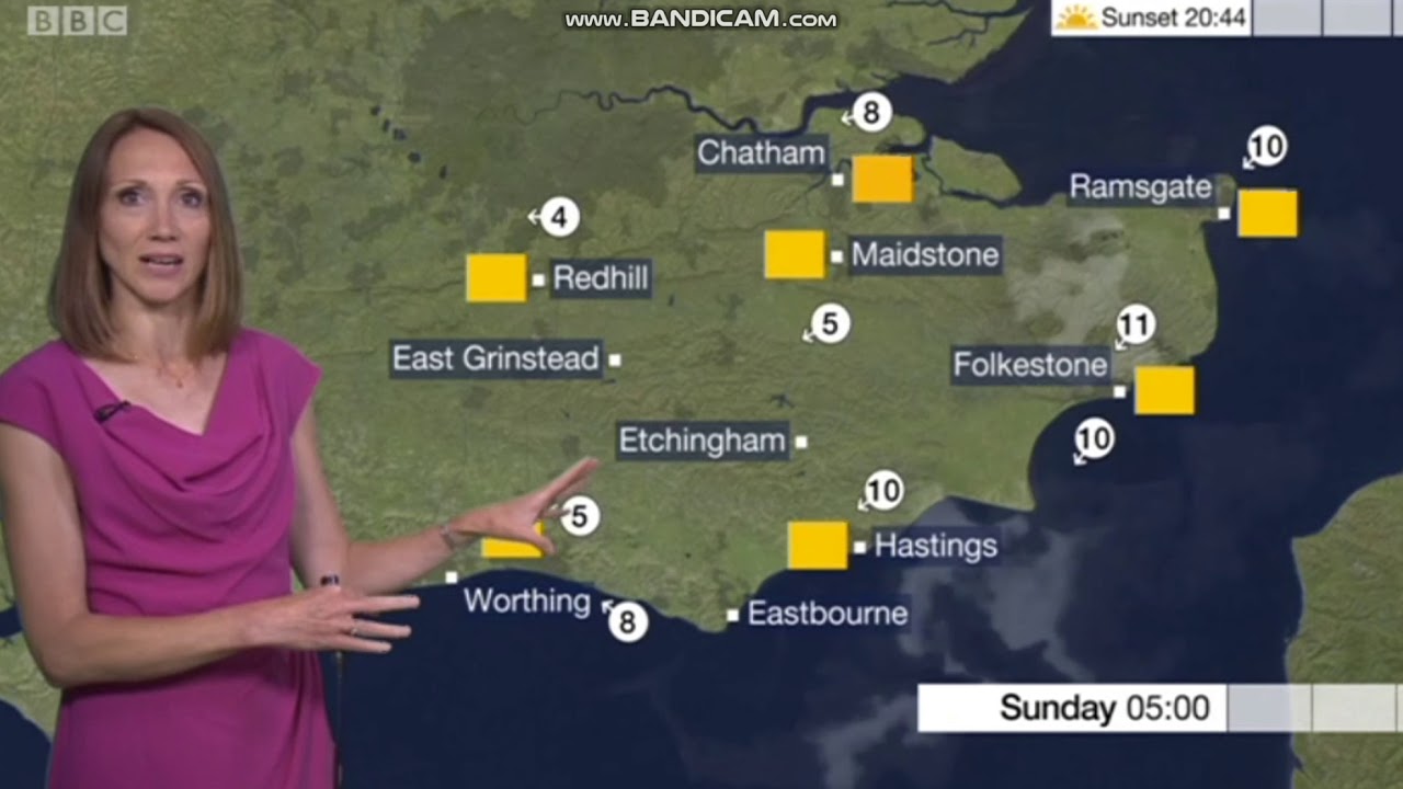 Mel Coles - South East Today weather (04/08/2018) - HD - YouTube