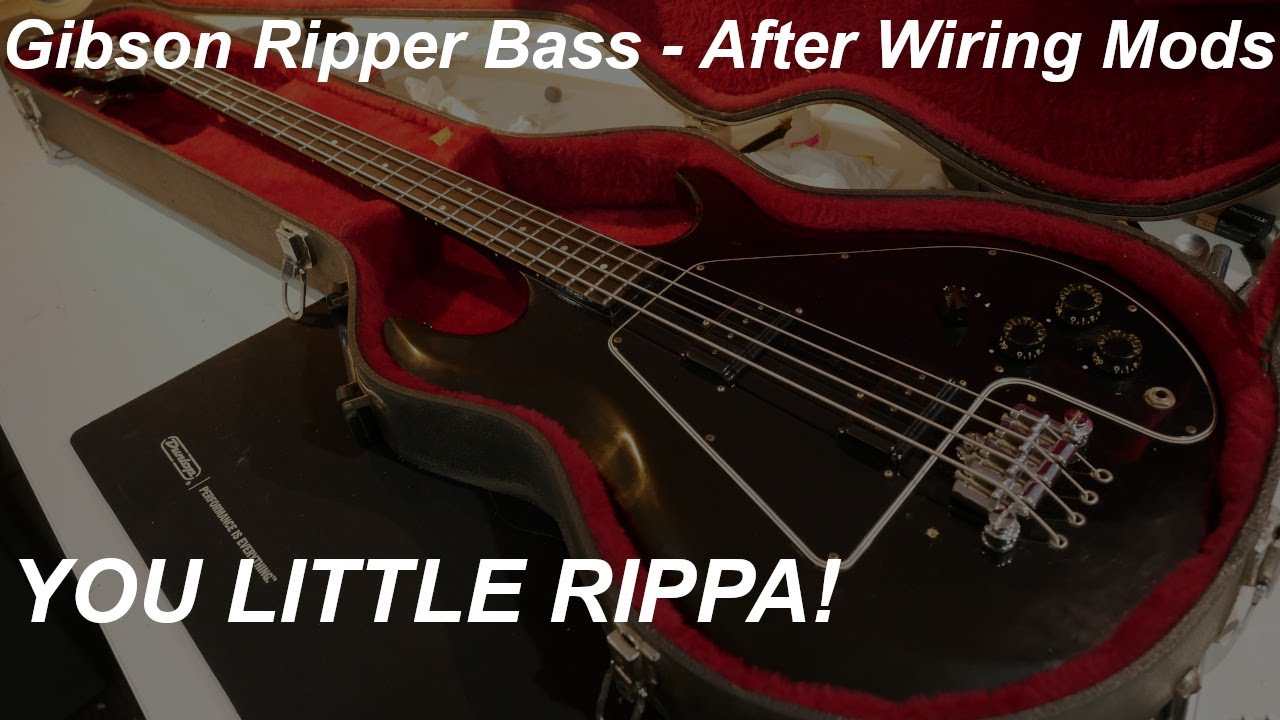 Gibson Ripper Bass Demo - After Wiring Mods & Fret Hone - YouTube