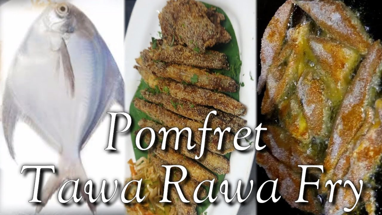 Pomfret Tawa Rawa Fry | Seafood | Pomfret Fish Tawa Fry Starter ...