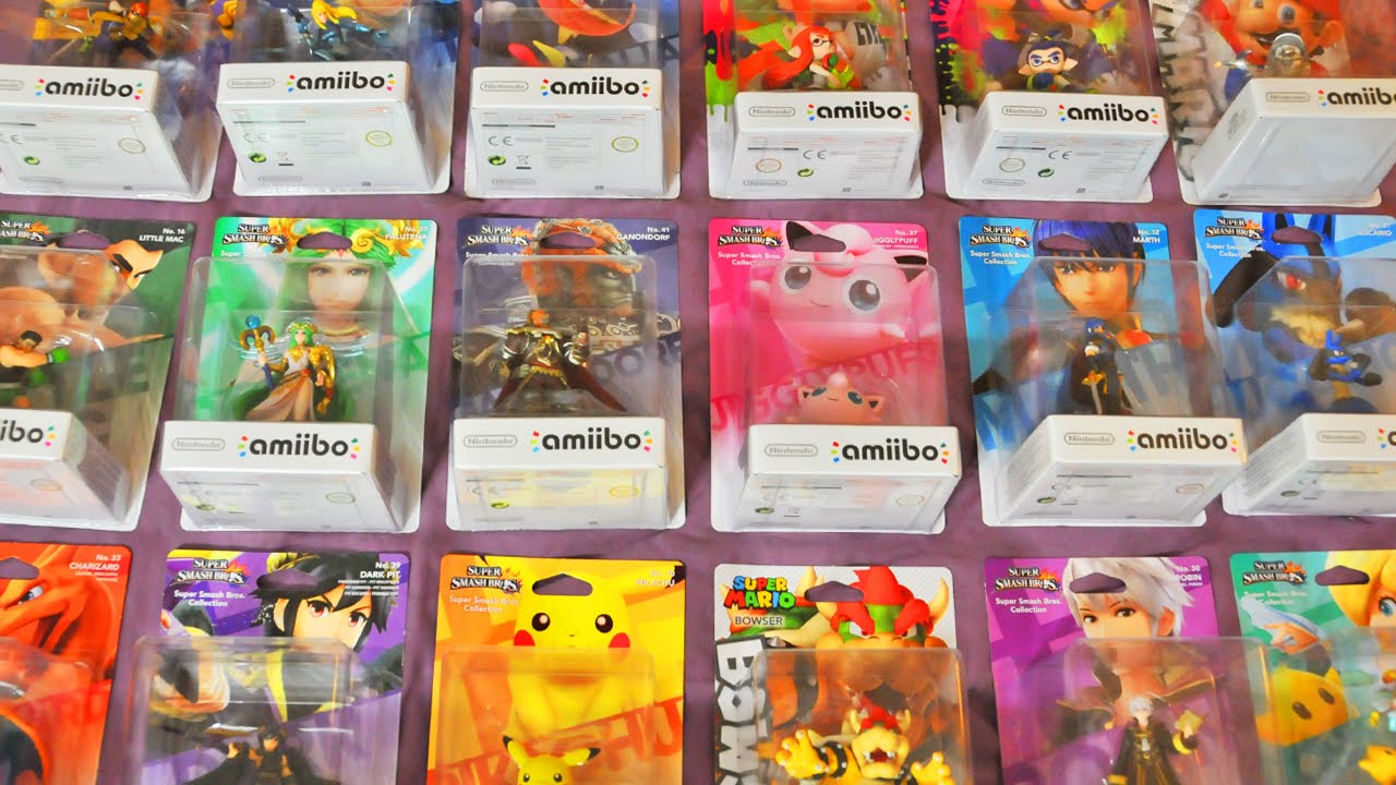 Ma collection entière d'AMIIBO RARE et POKEMON ! DRACAUFEU VS MARIO ...