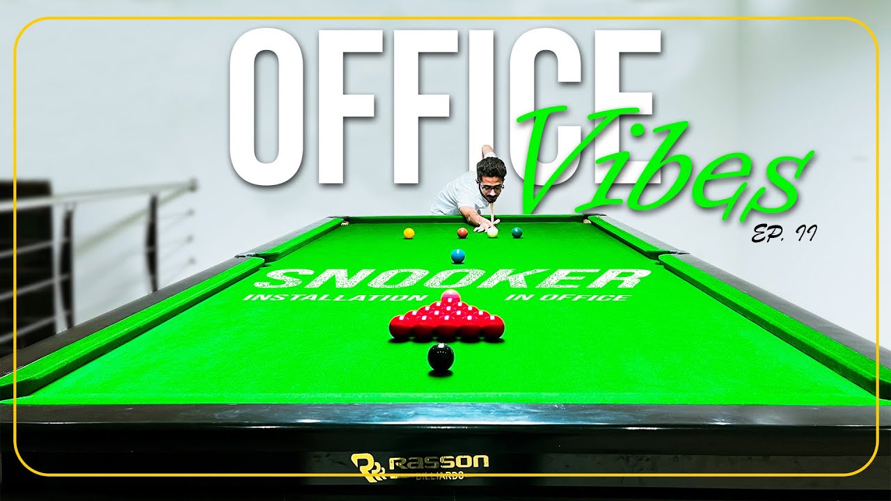 Some Exciting Installation | Office Vibes | In House Snooker - YouTube