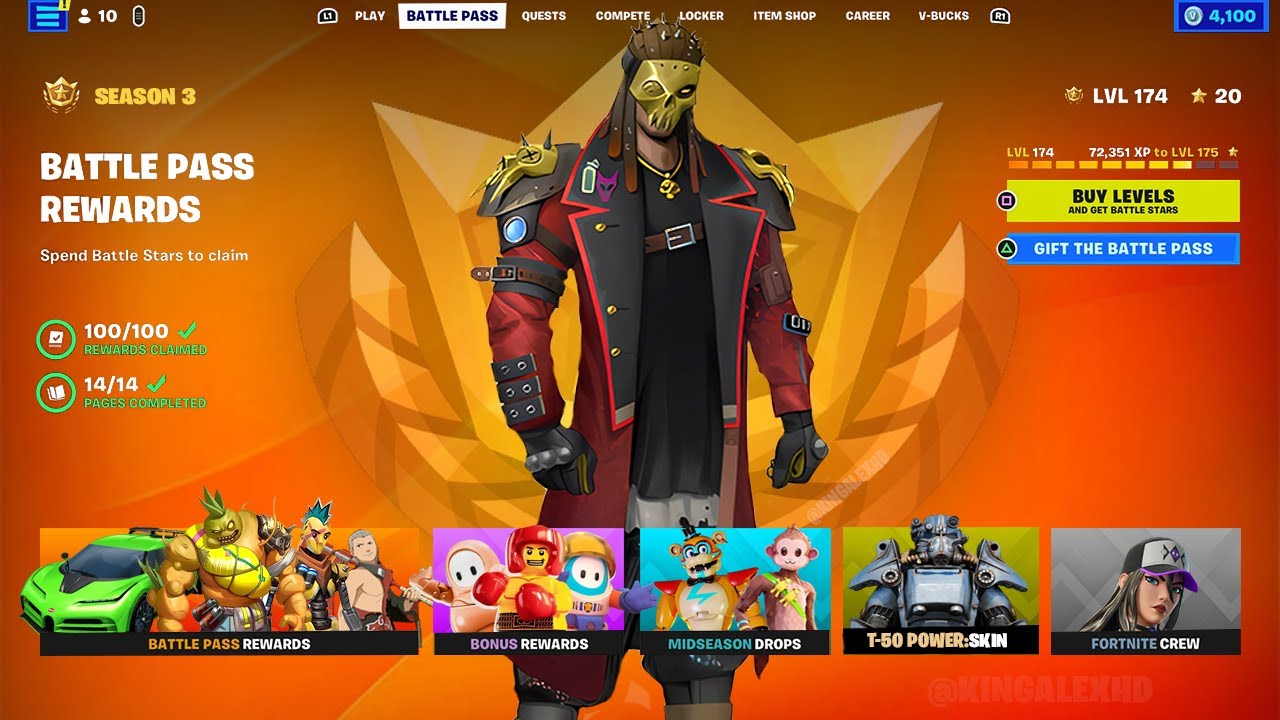 Fortnite Chapter 5 Season 3 | Official Skin Battle Pass! (FULL SHOWCASE ...
