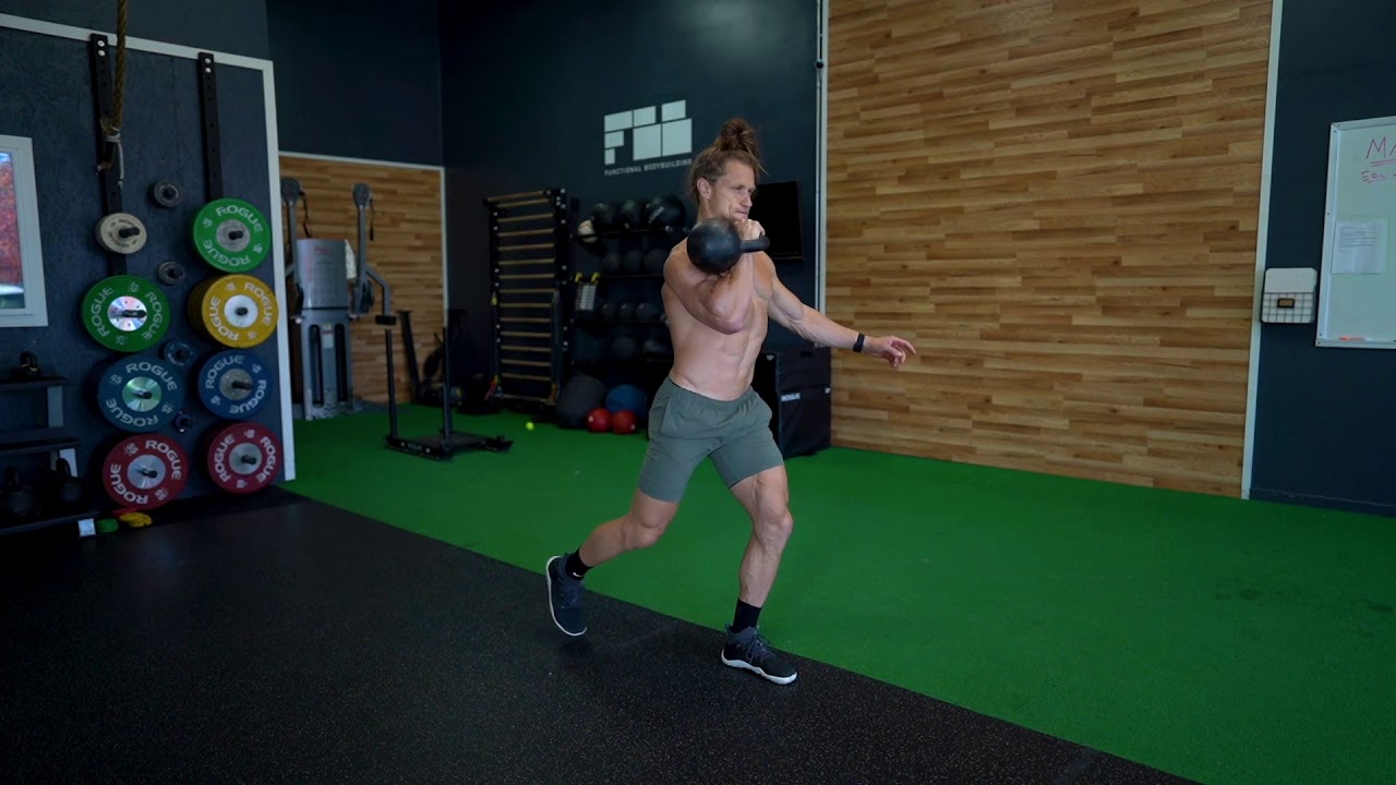 Single Arm KB Rack Reverse Lunge - YouTube