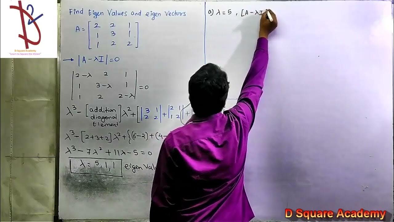 Q 2 eigen Value Eigen vector Matrix - YouTube