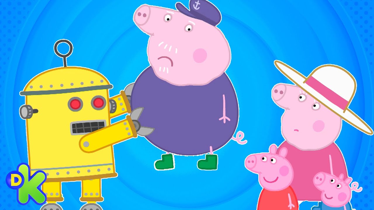 Vovô Pig mostrar seu novo robô a Peppa e George | Peppa Pig | Discovery ...