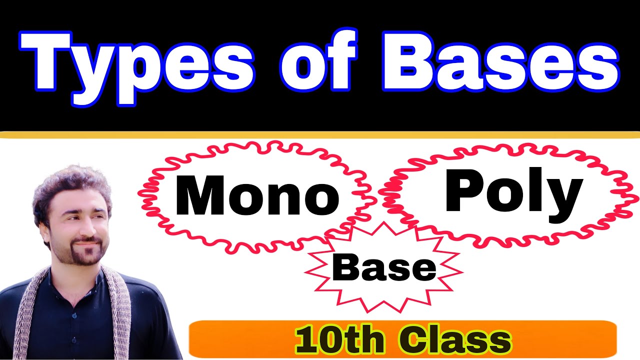 types of base | Mono-Acid Bases and Poly-Acid Bases | 10th Class Chemistry - YouTube