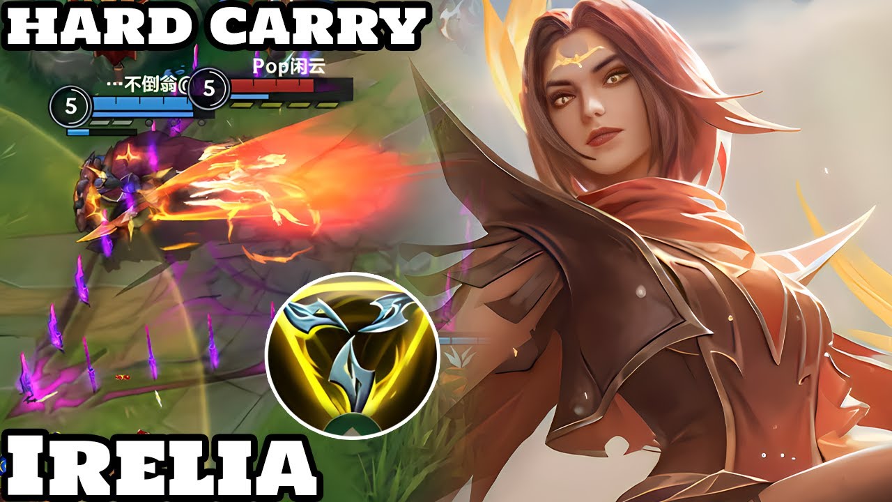 Wild Rift Irelia - Top 4 Irelia Hard Carry Gameplay Rank Challenger ...