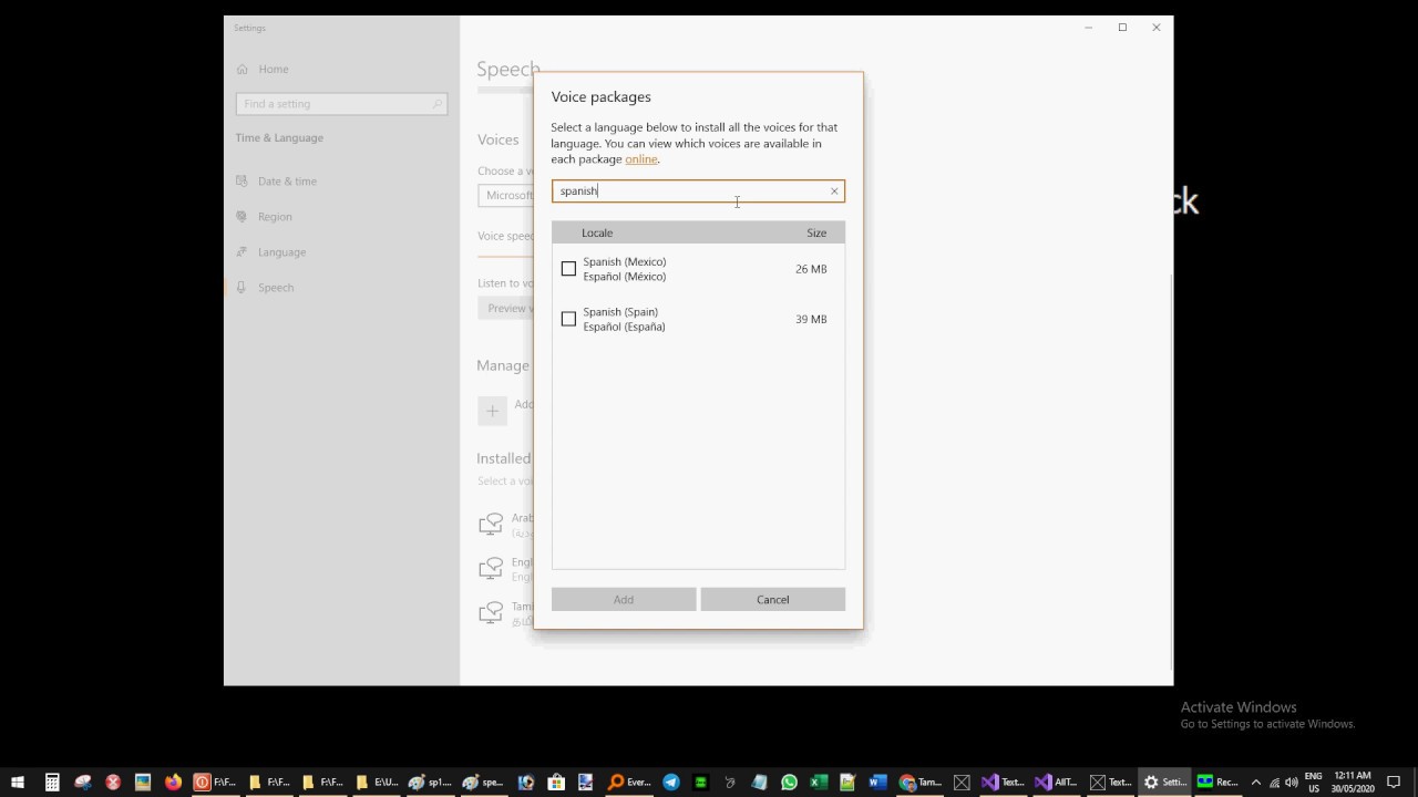 How to add Voices - TTS (Text to Speech) Engines in Windows 10 - YouTube
