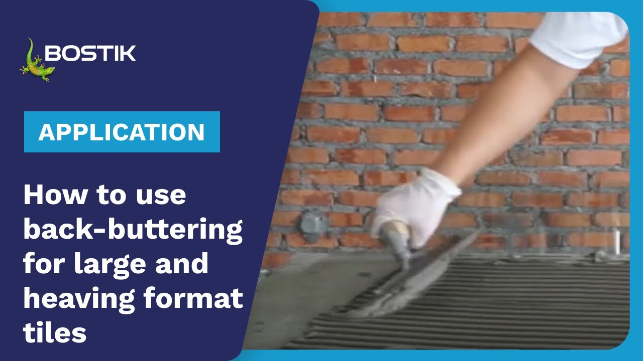 How to use back-buttering techniques - adhere large format tiles ...