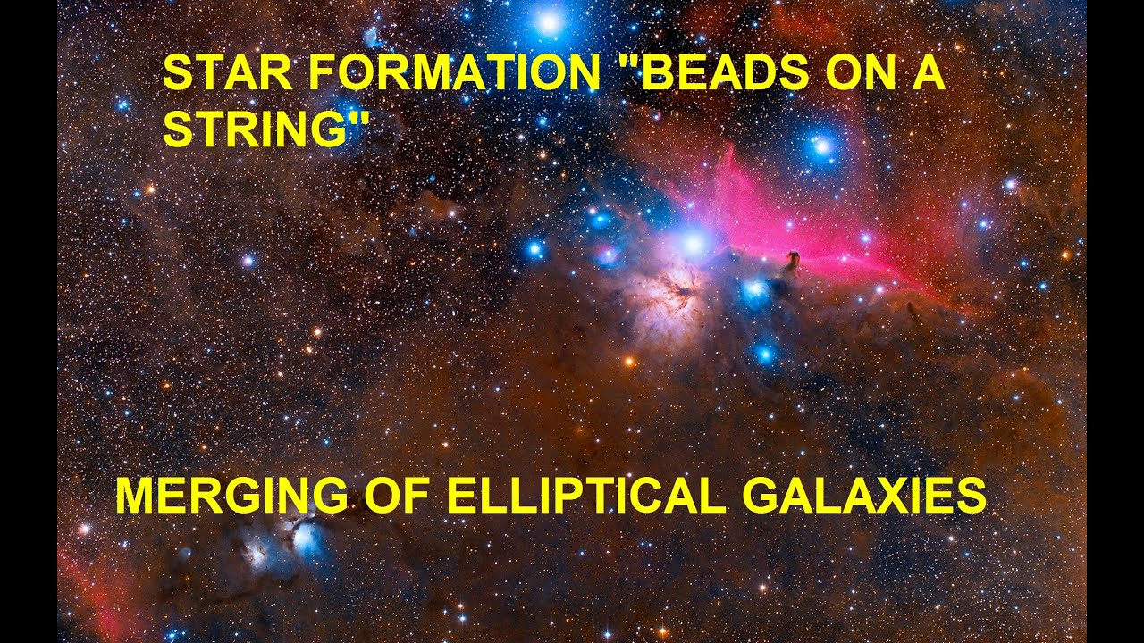 Space research of star formation "beads on a string" Between two ...