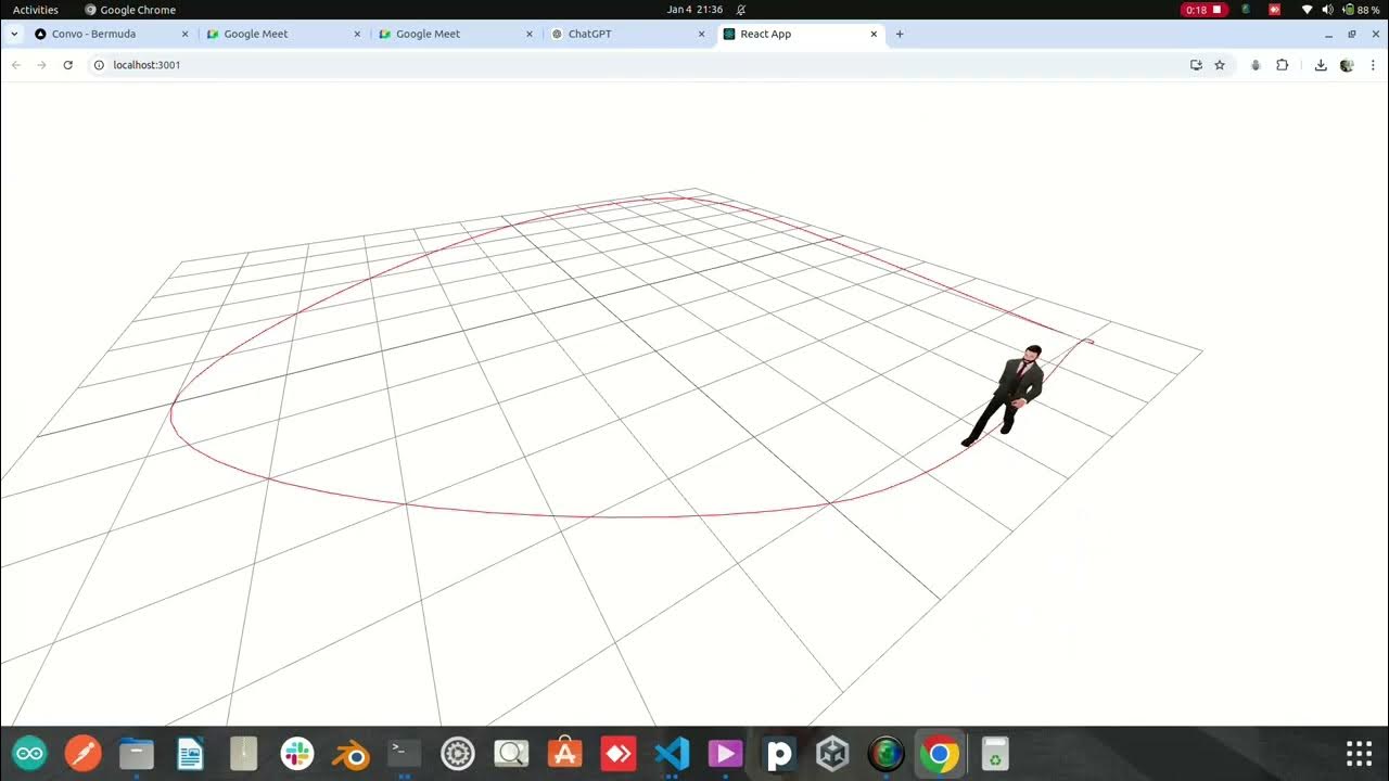 R3F Character Path Follwer Threejs Reactjs #r3f #threejs #paradise #paradisehope - YouTube