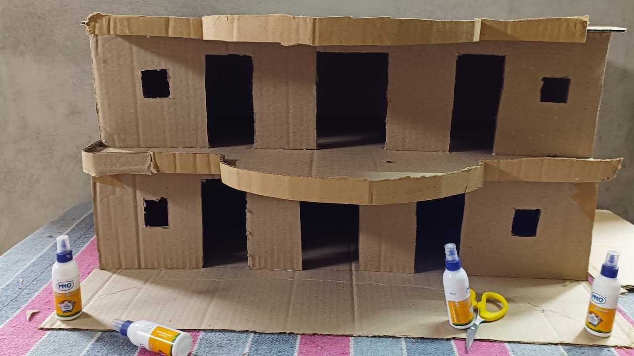 New Cardboard House Making Video New Making Cardboard Boxes House - YouTube