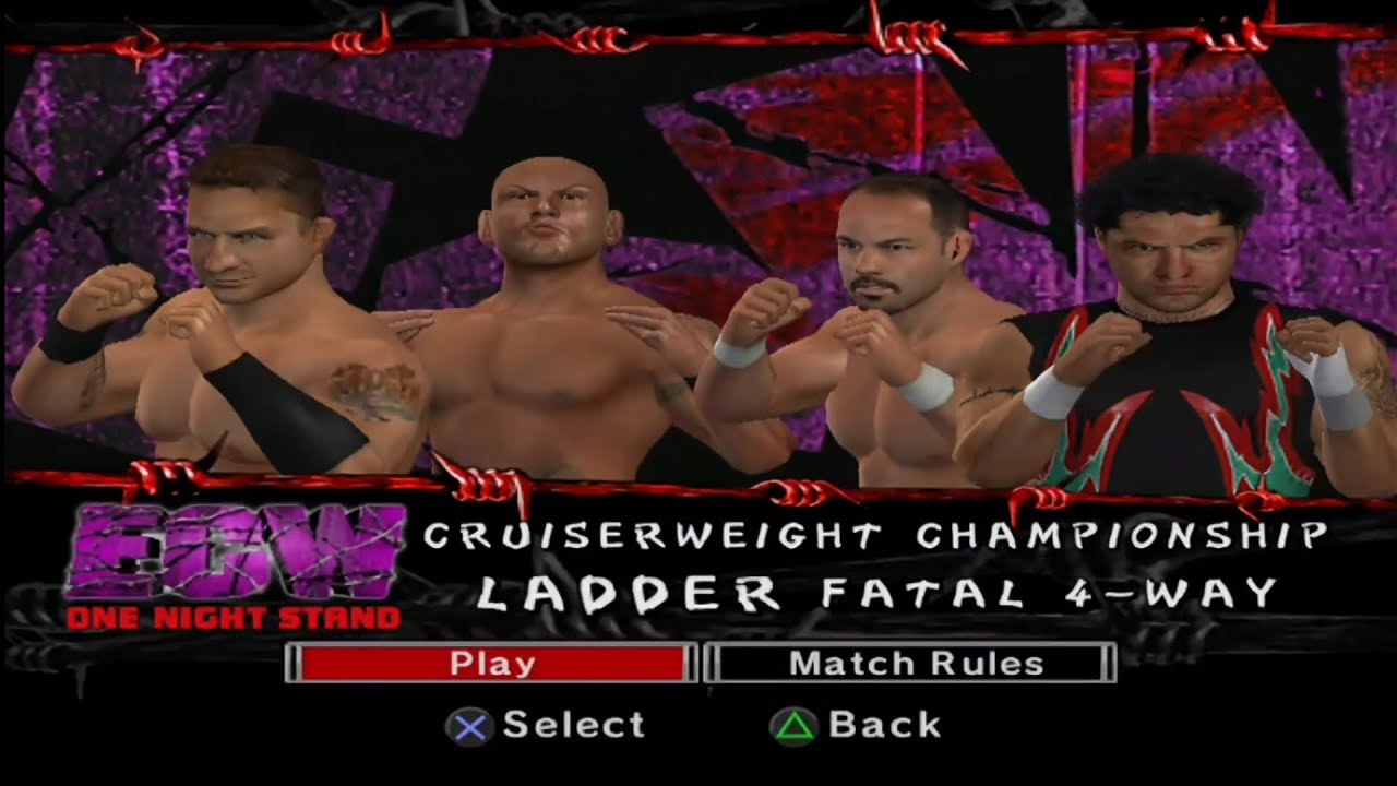 WWE SVR 07 - Kid Kash vs Vito vs Chavo Guerrero vs Super Crazy | Ladder ...