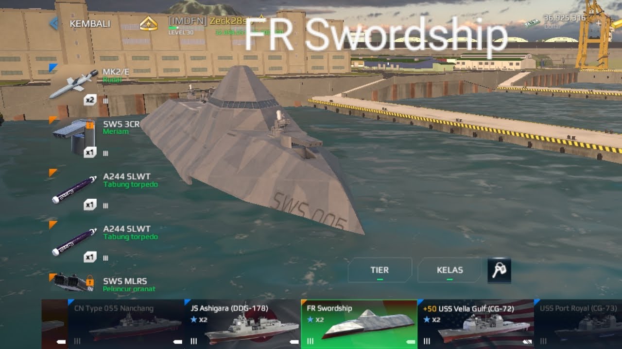 Mencoba kapal FR sword ship - YouTube