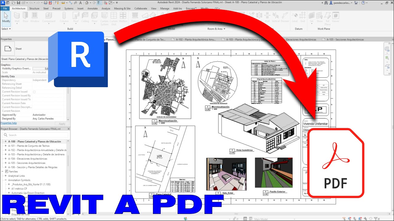 revit a pdf | Como EXPORTAR Laminas o Planos de REVIT a PDF - YouTube