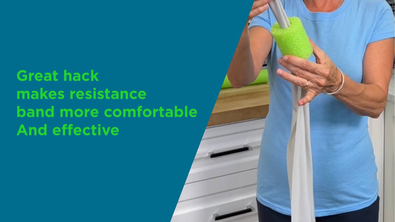 Resistance band hack for more effective and comfortable use. - YouTube