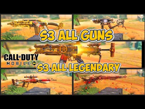 S3 All Legendary Guns Gameplay Kill Effect Iron Sights Codm S3 Leaks ...
