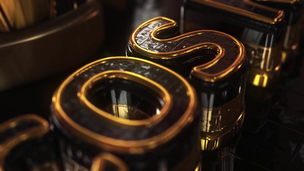 Gold version intro editable 3d After Effects 2019 - YouTube