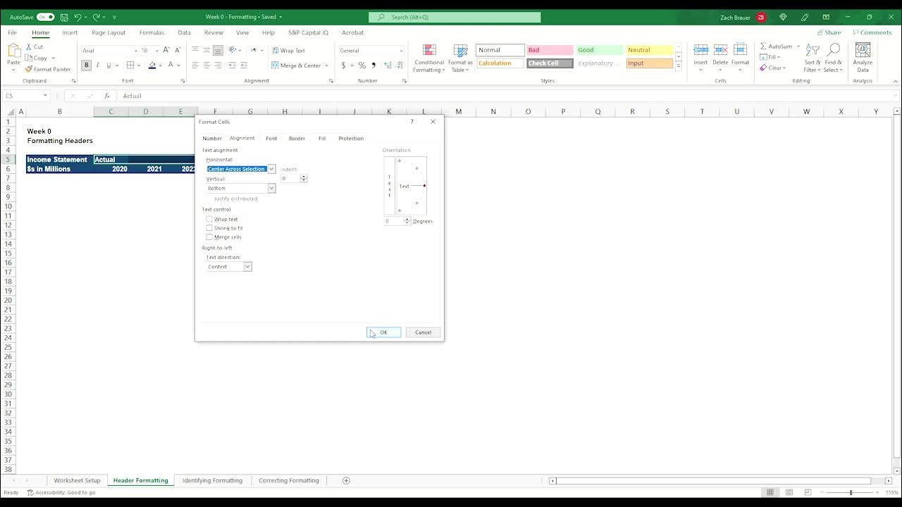 Formatting Fundamentals - Video #2 - Formatting Headers - YouTube