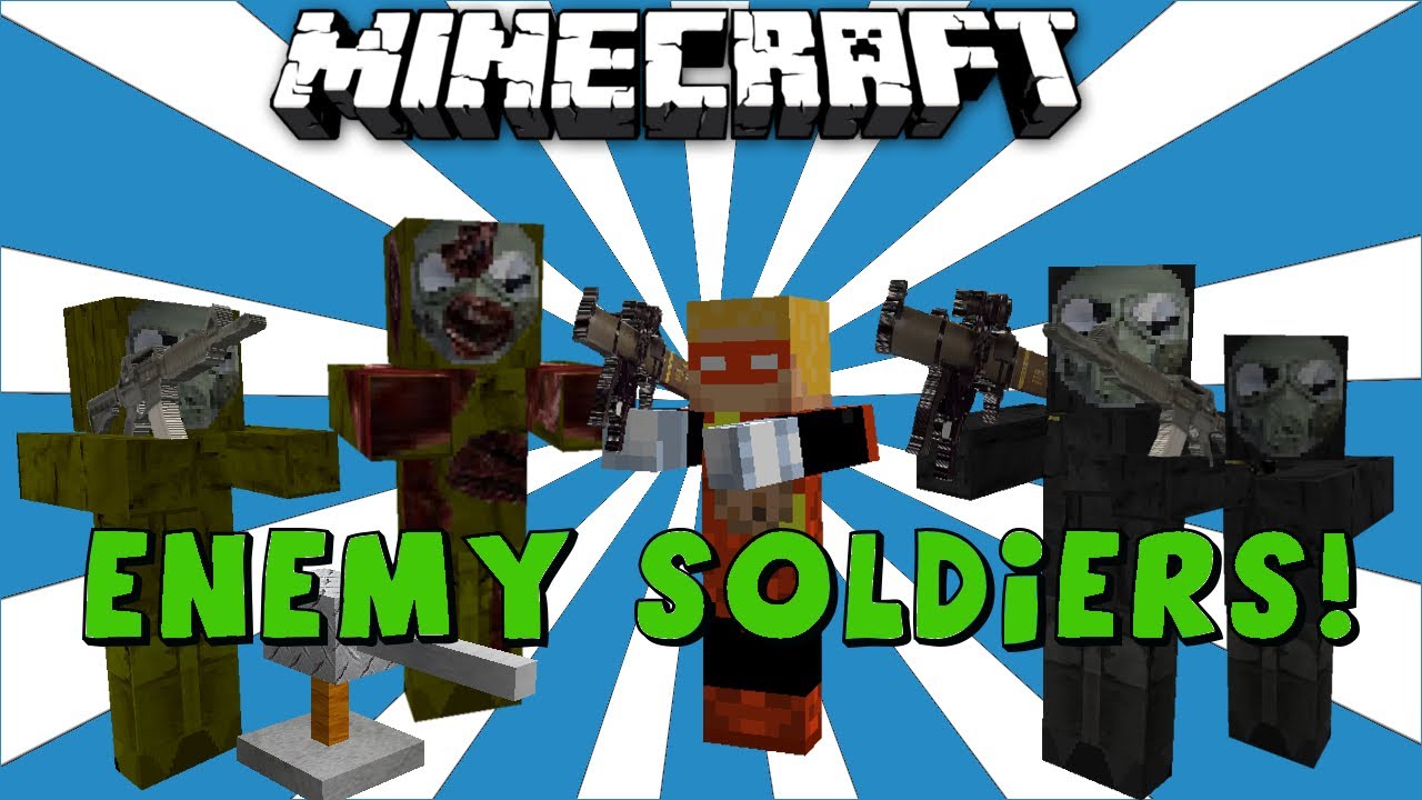 Minecraft Mod: Enemy Soldiers [1.6.4] Deutsch HD - YouTube