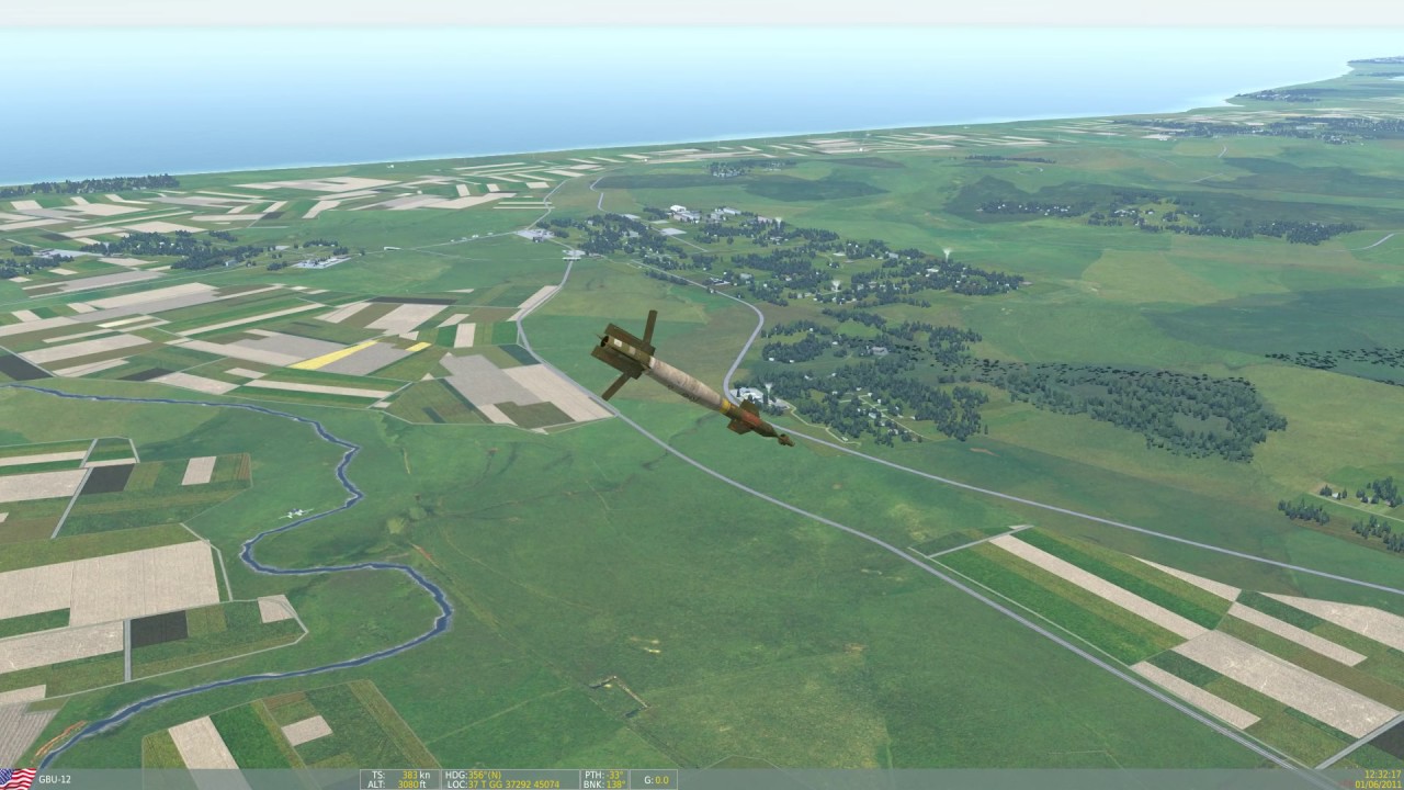 GBU 12 with Laser Seeker Turning on and Following your laser code - YouTube