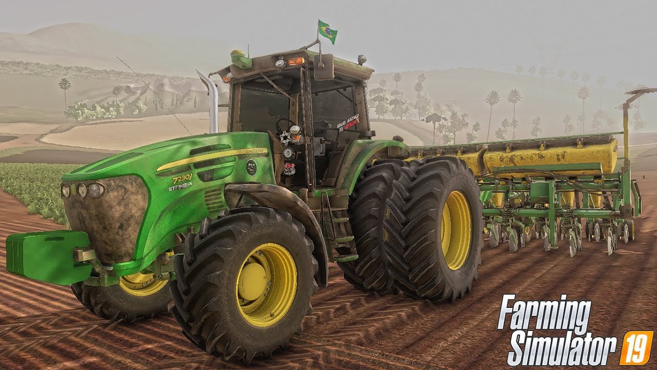 INAUGURANDO MEU NOVO JOHN DEERE 7230j || MAPA SUL DO BRASIL || FARMING ...