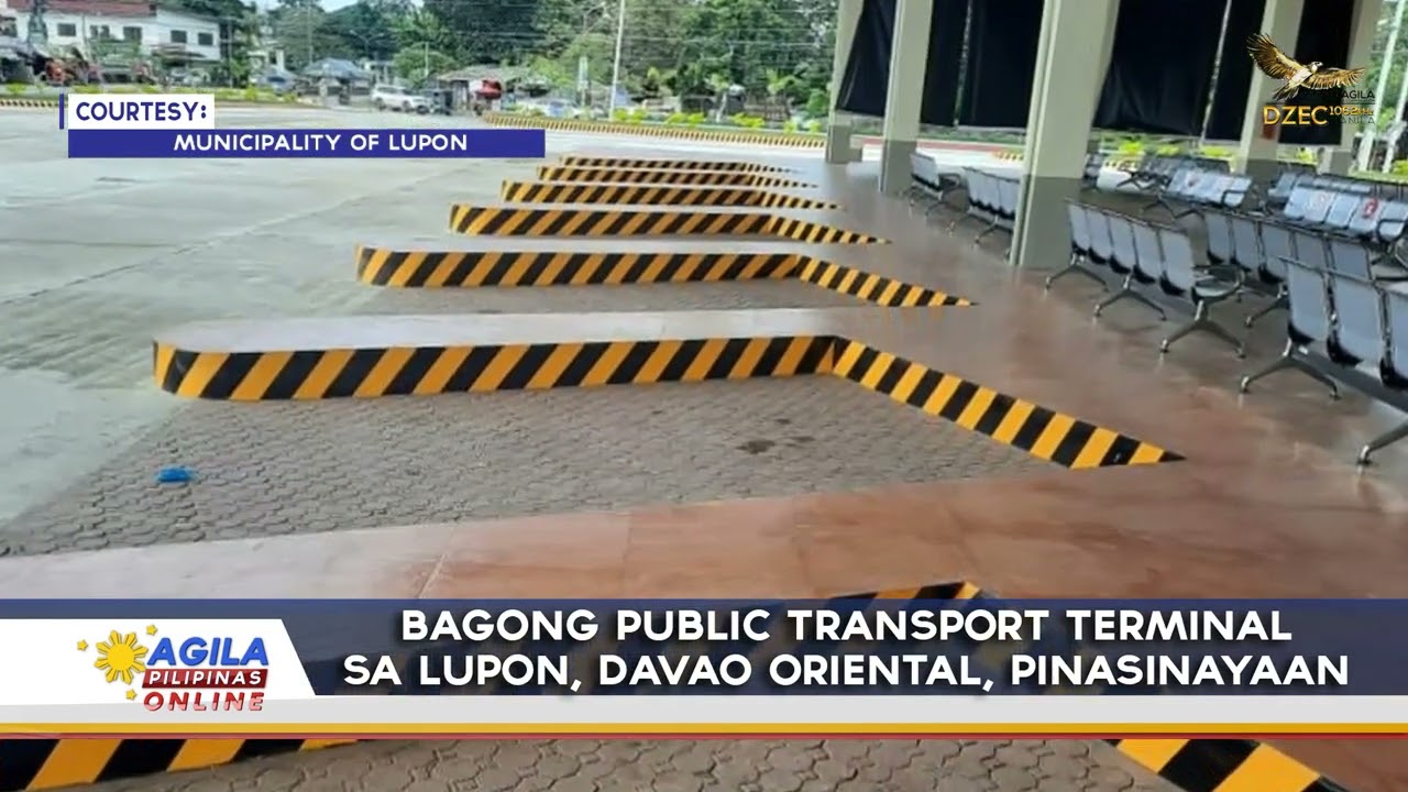 Bagong Public Transport Terminal sa Lupon, Davao Oriental, pinasinayaan ...