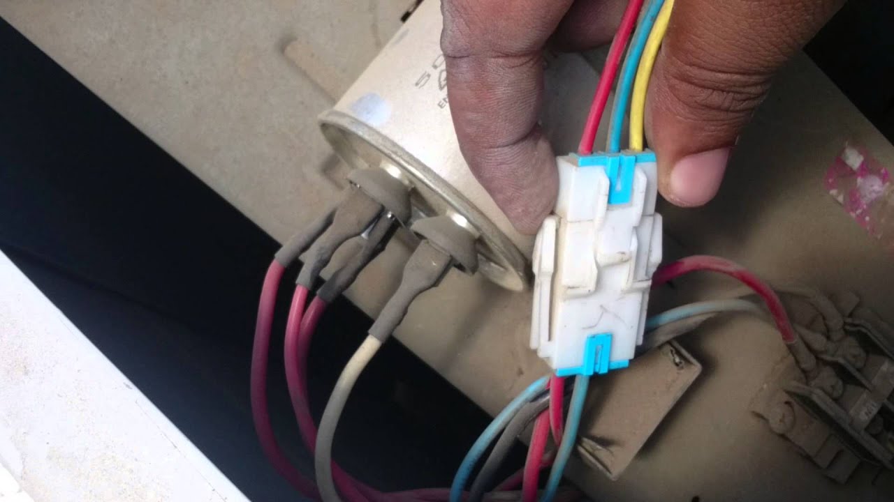 AC outdoor unit's motor wiring - YouTube
