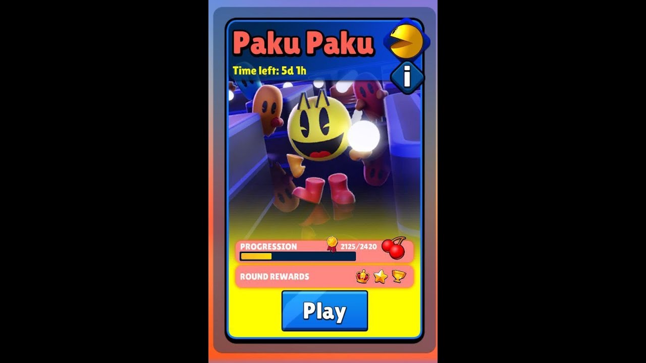 Stumble Guys X Pac-Man || New Paku-Paku Event || Crown Win (3) - YouTube