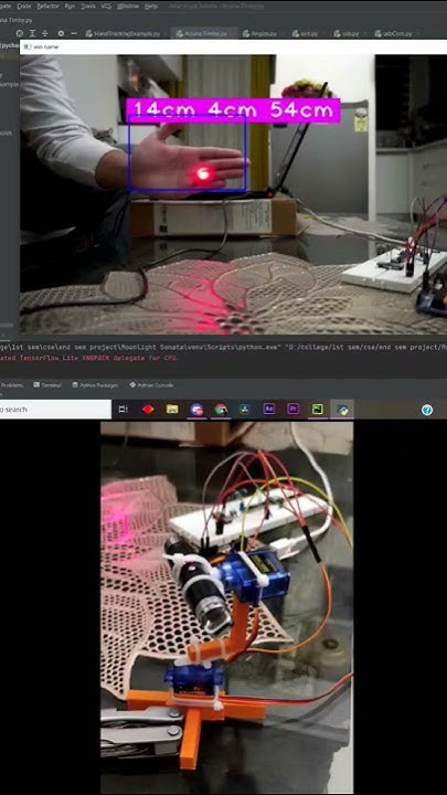 openCV python aimbot with Arduino based laser turret - YouTube