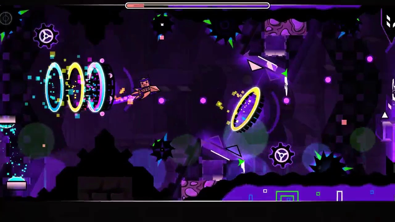 Geometry dash 4D level Insane - YouTube